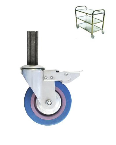 Rueda p/ Carro Camarera Inox sin freno